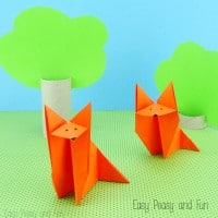 Forest Animals Origami for Kids - Easy Peasy and Fun