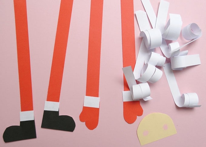 Paper Cone Santa Craft - Christmas Crafts for Kids - Easy Peasy and Fun