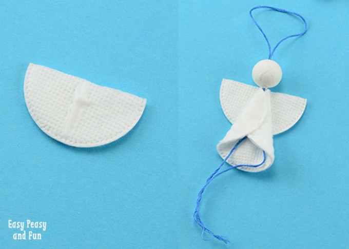 Cotton Rounds Angels Ornaments - Christmas Ornaments for Kids to Make ...
