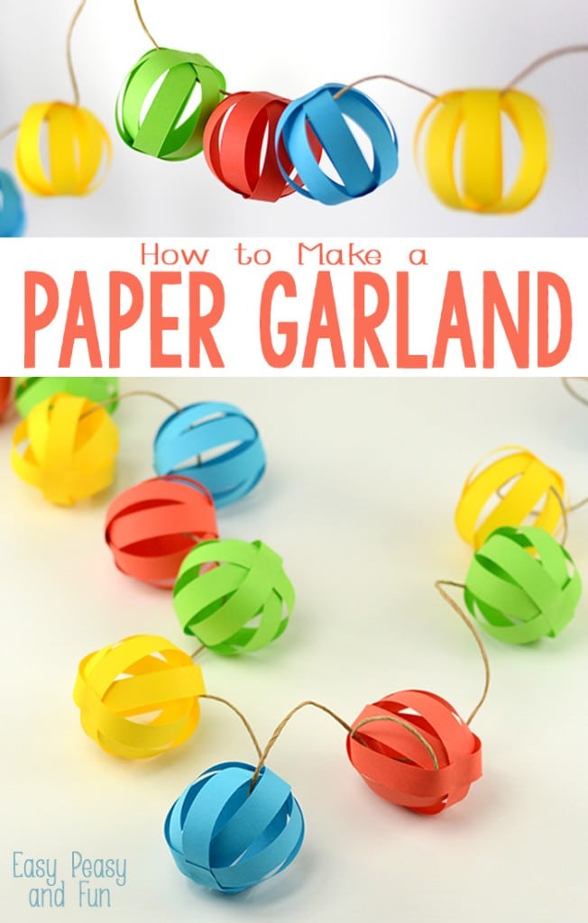 Paper Ball Garland - Easy Peasy and Fun