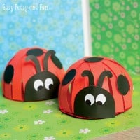 Heart Ladybug Craft - Easy Peasy and Fun