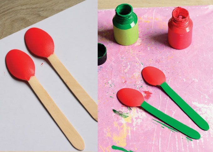 Wooden Spoon Ladybug Puppets - Easy Peasy and Fun
