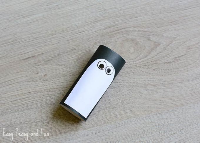 Paper Roll Penguin Craft - Winter Crafts for Kids - Easy Peasy and Fun