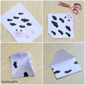 Printable Silly Animals Envelopes - Easy Peasy and Fun