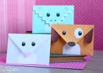 Printable Silly Animals Envelopes - Easy Peasy and Fun