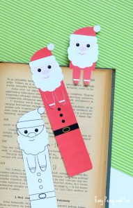 Printable Santa Bookmarks - Christmas Printables - Easy Peasy and Fun