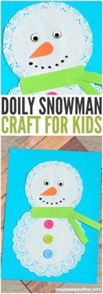 Doily Snowman Craft - Easy Peasy and Fun