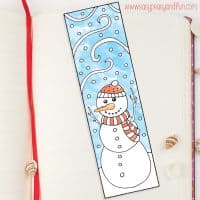 Winter Bookmarks to Color - Easy Peasy and Fun