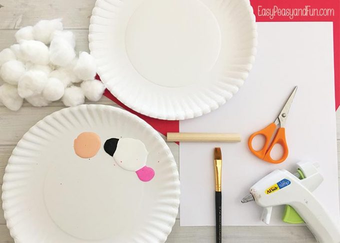 Jolly Santa Paper Plate Craft - Easy Peasy and Fun
