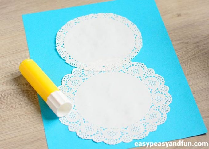 Doily Snowman Craft - Easy Peasy and Fun