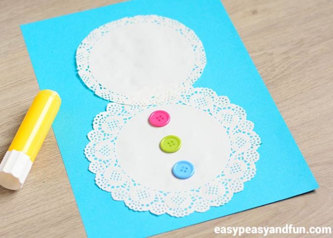 Doily Snowman Craft - Easy Peasy and Fun