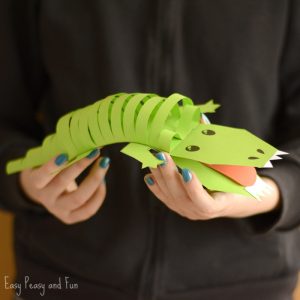 Paper Crocodile Craft - Easy Peasy and Fun
