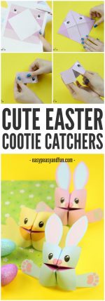 Easter Cootie Catchers - Bunny and Chick Origami for Kids - Easy Peasy ...
