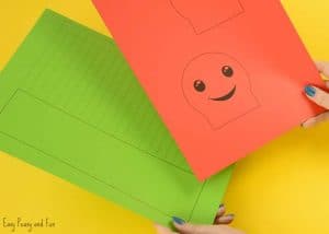 3D Paper Caterpillar Craft with Template - Easy Peasy and Fun