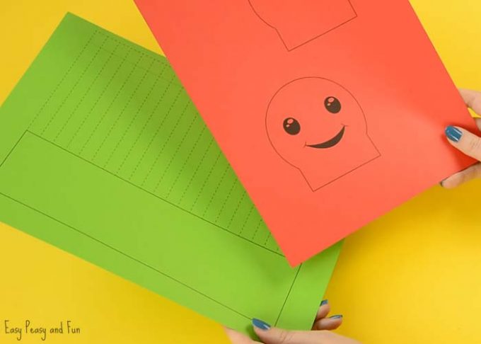 3D Paper Caterpillar Craft with Template - Easy Peasy and Fun
