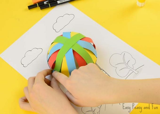 Hot Air Balloon Paper Craft - Easy Peasy and Fun