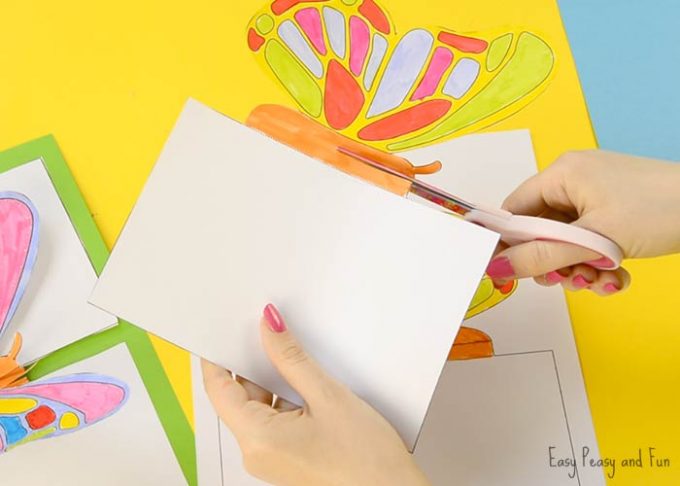 DIY Butterfly Pop Up Card with a Template - Easy Peasy and Fun