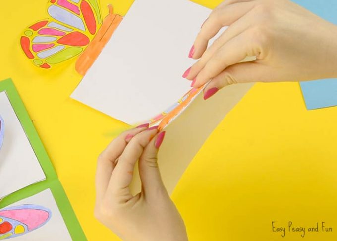 DIY Butterfly Pop Up Card with a Template - Easy Peasy and Fun