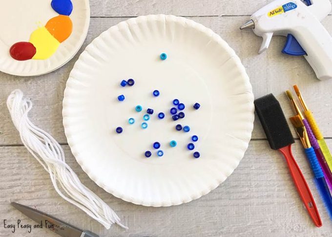Umbrella Paper Plate Craft - Weather Crafts for Kids - Easy Peasy and Fun