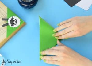 Sheep Corner Bookmark - Origami For Kids - Easy Peasy and Fun