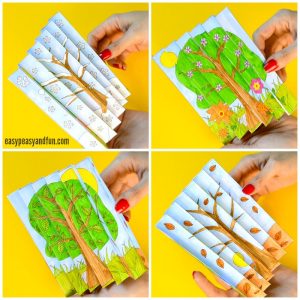 Four Seasons Tree Craft With Template - Easy Peasy and Fun