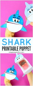 Printable Shark Puppet - Easy Peasy and Fun