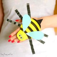 Beetle Paper Hand Puppet Template - Easy Peasy and Fun