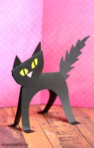 Super Simple Black Cat Paper Craft - Easy Peasy and Fun