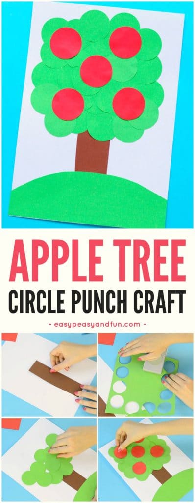 Apple Tree Circle Punch Craft - Paper Collages - Easy Peasy and Fun