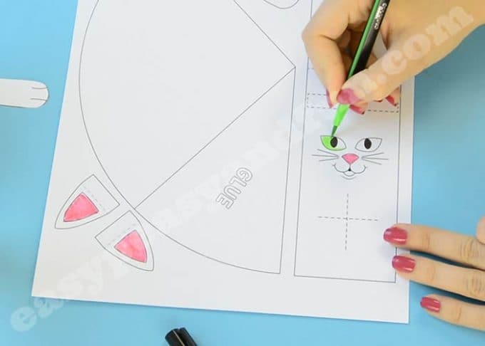 Paper Cat Craft Template - Easy Peasy and Fun