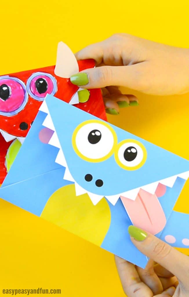 Printable Monster Envelopes - Easy Peasy and Fun