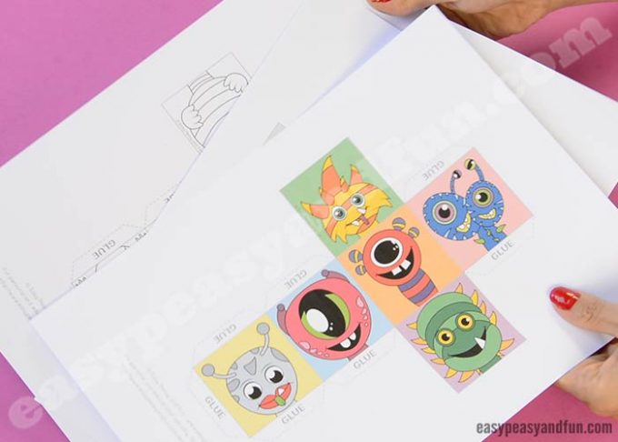 Printable Monsters Mix and Match Cubes - Easy Peasy and Fun