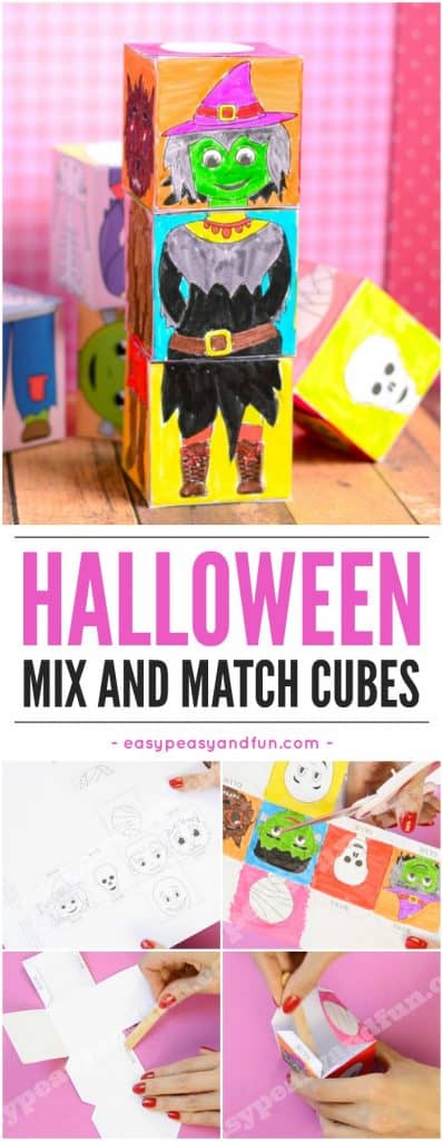 Halloween Mix and Match Cubes - Easy Peasy and Fun