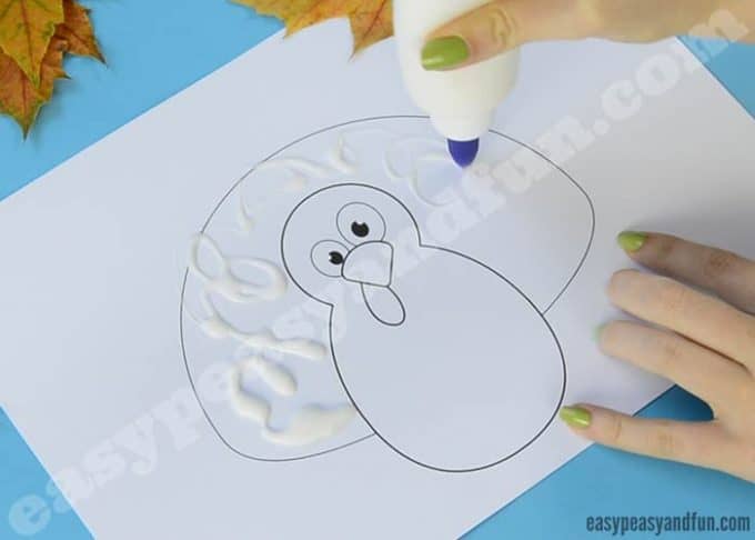 Turkey Leaf Craft Template - Easy Peasy and Fun