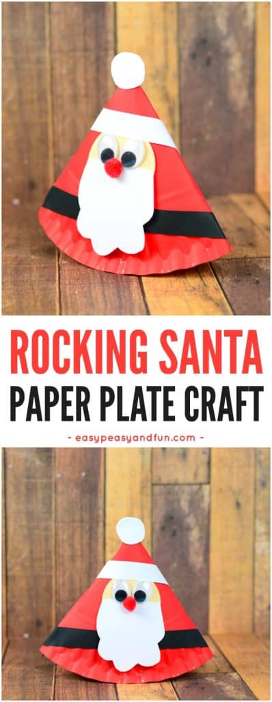 Rocking Paper Plate Santa - Easy Peasy and Fun