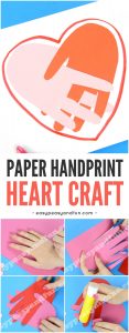 Handprint Heart Craft - Easy Peasy and Fun