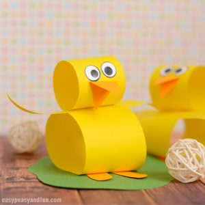 Spring Chick Paper Craft - Easter Craft Ideas - Easy Peasy and Fun
