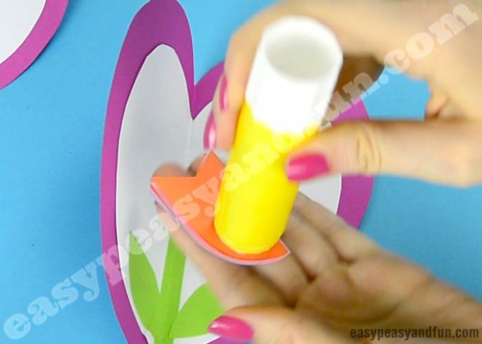 Tulip in a Heart Card - Easy Peasy and Fun