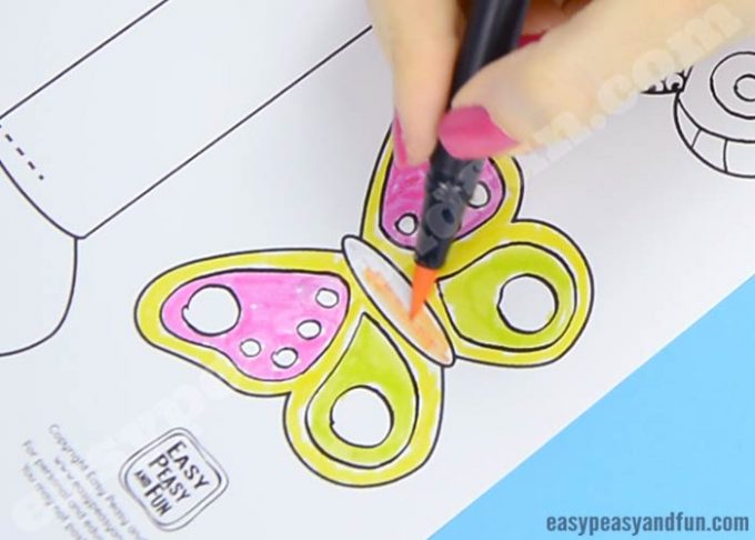 Butterfly Paper Bracelets for Kids - Easy Peasy and Fun