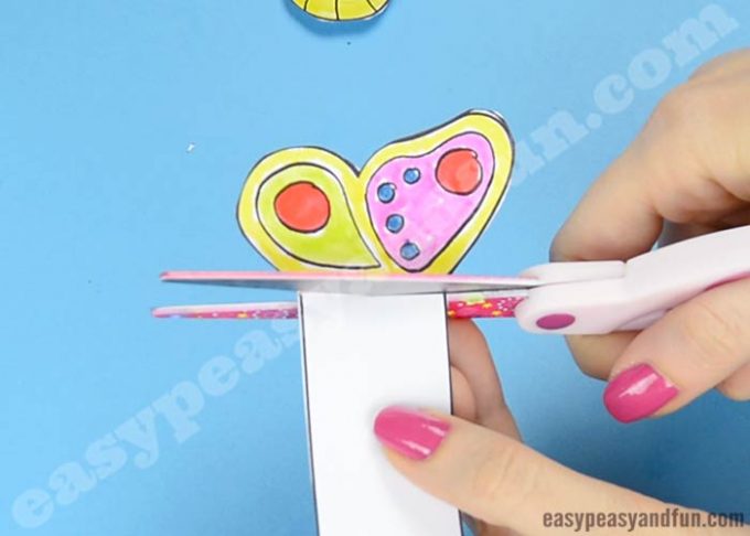 Butterfly Paper Bracelets for Kids - Easy Peasy and Fun