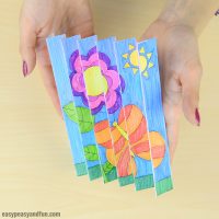 Spring Agamograph Template - Easy Peasy and Fun