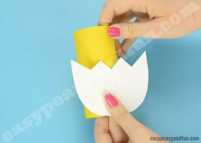 Chick Toilet Paper Roll Craft - Easy Easter Craft Idea - Easy Peasy and Fun