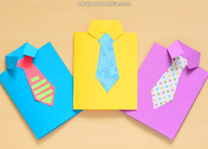 How to Make a Father's Day Shirt Card (Template Included) - Easy Peasy ...