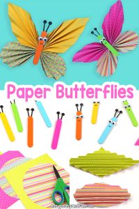 Colorful Paper Butterfly Craft - Easy Peasy and Fun