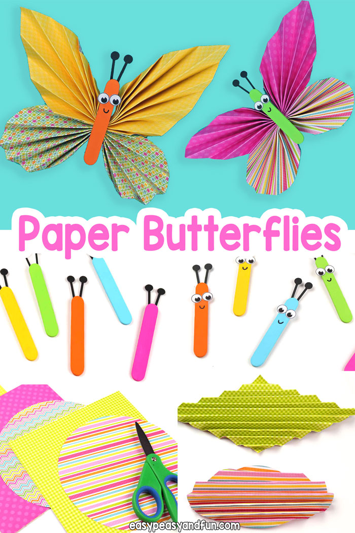 Colorful Paper Butterfly Craft Easy Peasy And Fun Craft Butterflies Colorful Paper Butterfly Craft Easy Peasy And Fun Craft Butterflies