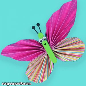 Colorful Paper Butterfly Craft - Easy Peasy and Fun
