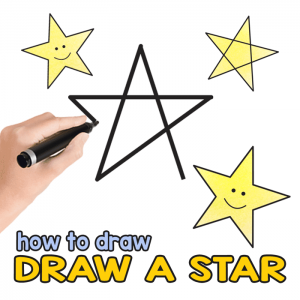 How to Draw a Star - Step by Step Drawing Tutorial for the Easiest 5 ...