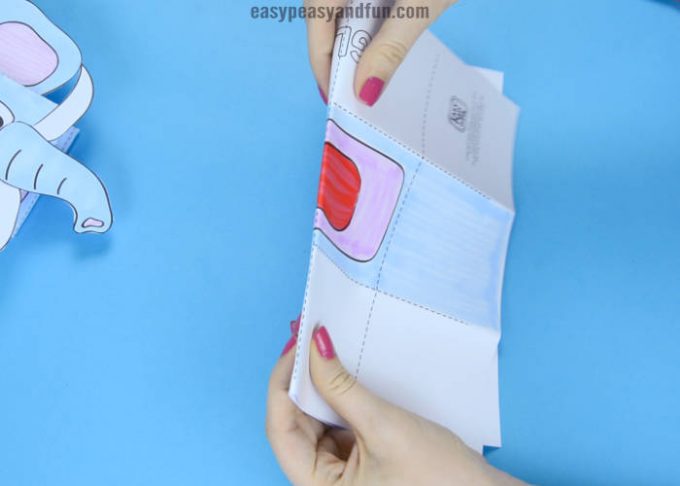 Elephant Puppet Printable Template - Easy Peasy and Fun