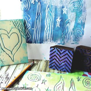 Printmaking Lesson For Kids - Easy Peasy and Fun
