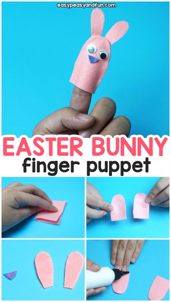 Felt Easter Bunny Finger Puppet - Easy Peasy and Fun